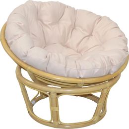 Home Affaire Rattanstuhl &raquo;Papasansessel, TOPSELLER!&laquo; () aus geflochtenem Rattan, in verschiedenen Gr&ouml;&szlig;en (80-110 cm) beige Kissenbezug 100% Polyester;