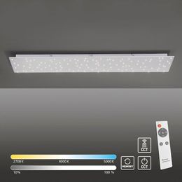 JUST LIGHT Deckenleuchte &raquo;SPARKLE&laquo; LED-Board 1 Stk. warmwei&szlig; - kaltwei&szlig; CCT - &uuml;ber Fernbedienung,Fernbedienung, Infrarot inkl. wei&szlig;