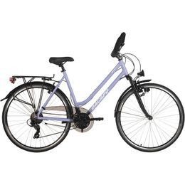 Dacapo Trekkingrad &raquo;Metropolis Trekkingrad Damen Alu-Rahmen 28''taubenblau RH 53 cm&laquo; 21 Gang Shimano Tourney Schaltwerk Kettenschaltung Multipositionslenker 