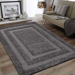Sanat Hochflor-Teppich &raquo;Luxus 3500&laquo; rechteckig 30 mm H&ouml;he robuster Langflor, weich, Wohnzimmer, Schlafzimmer grau Kunstfaser