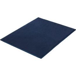 Kleine Wolke Badematte &raquo;&raquo;Velvet&laquo;&laquo; H&ouml;he 5 mm rutschhemmend beschichtet fu&szlig;bodenheizungsgeeignet Badteppich, Uni Farben, Samt-Optik, leichter Schimmer Polyester
