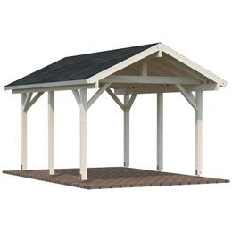 Palmako Einzelcarport &raquo;Robert&laquo; Massivholz natur beige