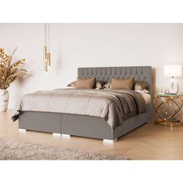 Home Affaire Bett &raquo;ALIY mit Matratze und Topper, in 3 Breiten (140, 160 und 180 cm)&laquo; Boxspringbett mit Kopfteil, Bettkasten, Matratze (BFK/TFK) und 