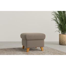 Home Affaire Polsterhocker &raquo;Trelleborg&laquo; passend zur Serie "Trelleborg", incl. Stauraum beige 100% Polyester