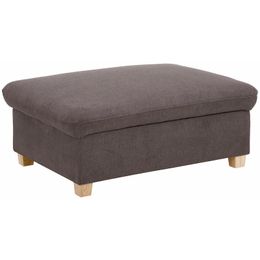 Home Affaire Hocker &raquo;Bergamo&laquo; mit Stauraum braun Luxus-Kunstleder;Struktur weich (100% Polyester);Chenille 100% Polyester;Struktur fein ( 100% 