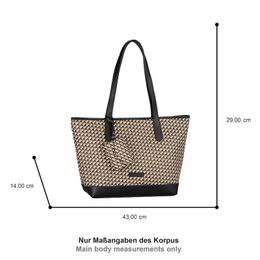 Tom Tailor Damen Tom Tailor Shopper &raquo;Xenia&laquo; mit raffiniert geometrischen "T" Print des Logos auf dem Taschenk&ouml;rper