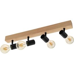 Eglo Deckenspot &raquo;TOWNSHEND 3&laquo; E27 Spot, Wohnzimmerlampe, Flur, L63 x B5 cm, 4X60W exkl. braun