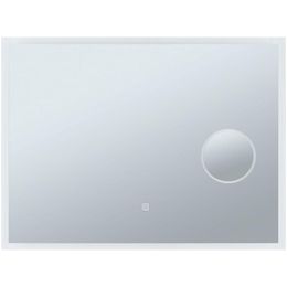 Paulmann LED Spiegelleuchte &raquo;LED Leuchtspiegel Mirra IP44 dimmbar Spiegel&laquo; 1 Stk. Neutralwei&szlig; Memoryfunktion, Dimmer silber