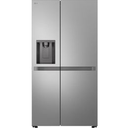 LG Side-by-Side &raquo;GSLC40PYPE&laquo; 179 cm hoch 91,3 cm breit Total No Frost, LINEARCooling, Multi-Airflow, mit Festwasseranschluss silber