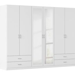 Rauch Dreht&uuml;renschrank &raquo;Kleiderschrank Schrank Garderobe W&auml;scheschrank BORBONA&laquo; Breiten 226/271 cm, H&ouml;he 210 cm, in 2 Breiten, mit Spiegel und vielen 