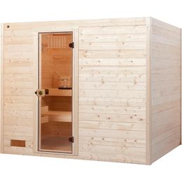 Weka Sauna &raquo;Valida&laquo; Set, 9 kW-Ofen mit integrierter Steuerung beige