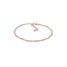 Elli Damen Armband &raquo;Armband Figaro Panzer Basic 925er Silber&laquo; rosa