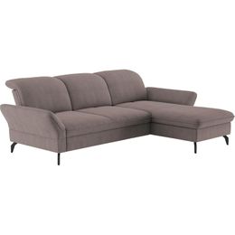 Sit & More sit&more Ecksofa &raquo;Leandro L-Form&laquo; Wahlweise mit Bett-, Kopfteil - und Armlehnfunktion, sowie Bettkasten grau 90% Polyester, 10% Polyamid