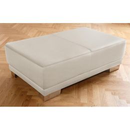 3C Candy Polsterhocker &raquo;Menorca&laquo; Bezug Dickleder, passend zum Ecksofa beige