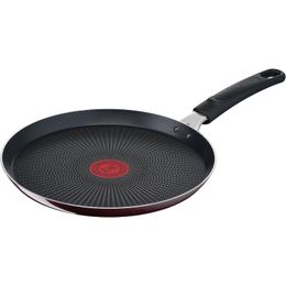 Tefal Cr&ecirc;pepfanne &raquo;Resist Intense&laquo; Aluminium 1 Stk. tlg. Emaille, Antihaft, Thermo-Signal, alle Herdarten au&szlig;er Induktion rot