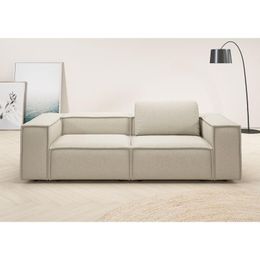 Home Affaire 2-Sitzer &raquo;Watertown, modernes Sofa 246 cm breit, auch in Feincord&laquo; stilvolles Sofa f&uuml;r 2 Personen mit extra breiter Sitzfl&auml;che beige 96% 