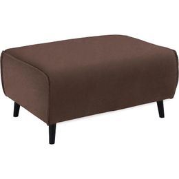 DOMO collection Hocker &raquo;Amora&laquo; braun Struktur (100% Polyester);Struktur grob (100% Polyester);Luxus-Microfaser (100% Polyester)