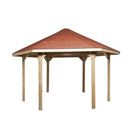 Weka Pavillon &raquo;Paradies 2&laquo; BxT: 399x461 cm braun