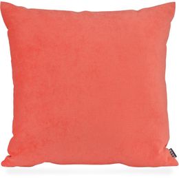 HOCK Dekokissen &raquo;Versatil&laquo; Sofakissen inkl. F&uuml;llung, 50x30cm, einfarbig, pink, Samt, Dekokissen orange Baumwolle, Polyester
