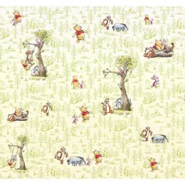 Komar Vliestapete &raquo;Digitaldruck Vlies - Winnie the Pooh Friends - Gr&ouml;&szlig;e 300 x 280 cm&laquo; bedruckt glatt Kinderzimmer bunt Vlies