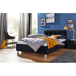Westfalia Schlafkomfort Polsterbett &raquo;Vulkan&laquo; in diversen Ausf&uuml;hrungen schwarz Bezug Bett: Microfaser (100% Polyester) oder Strukturstoff (77% Polyester, 23% Viskose);Bonnell-