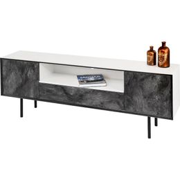 PAROLI Sideboard &raquo;Susa&laquo; Breite 165 cm, 2 T&uuml;ren schwarz-wei&szlig;