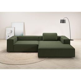 Home Affaire Ecksofa &raquo;Watertown, modernes XXL L-Form, 306 cm breit&laquo; Gro&szlig;z&uuml;giges Lounge-Sofa mit viel Platz f&uuml;r die Familie gr&uuml;n 100% Polyester