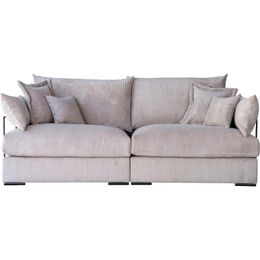 Home Affaire Big-Sofa &raquo;Casa, Breite 247 cm&laquo; Mega-Sofa, Cord oder Chenille-Struktur w&auml;hlbar, mit Federkern! 100% Polyester