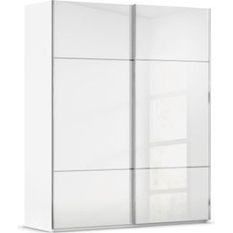 Rauch Schwebet&uuml;renschrank &raquo;Kleiderschrank Schrank Garderobe Schlafzimmerschrank SCALE-TRIO&laquo; edle dreigeteilte Front mit 2 Zierleisten Glasfront MADE 