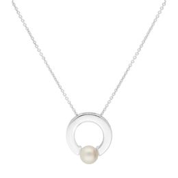 Vivance Damen Kette mit Anh&auml;nger &raquo;button pearl&laquo; silber