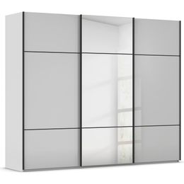Rauch Schwebet&uuml;renschrank &raquo;Kleiderschrank Schrank Garderobe Schlafzimmerschrank SCALE-TRIO&laquo; edle dreigeteilte Front mit 2 Zierleisten Spiegel/Glas 