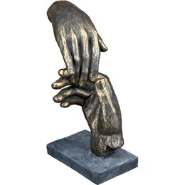 Casablanca by Gilde Dekofigur &raquo;Skulptur Two hands, bronzefarben&laquo; braun braun Polyresin