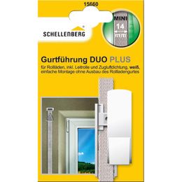 Schellenberg Rollladen-Gurtf&uuml;hrung &raquo;Duo Plus f&uuml;r das Rollladensystem Mini&laquo; 1 Stk. tlg. inkl. Blende, Zugluftdichtung und Gurtleitrolle wei&szlig;