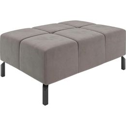 Home Affaire Hockerbank &raquo;Ancona New&laquo; passend zum Ecksofa, auch in Easy care-Bezug + Cord grau 100% Polyester