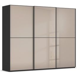 Rauch Schwebet&uuml;renschrank &raquo;Kleiderschrank Schrank Garderobe Schlafzimmerschrank SCALE-DUO&laquo; edle zweigeteilte T&uuml;ren Glas-Front mit 3 Zierleisten MADE 