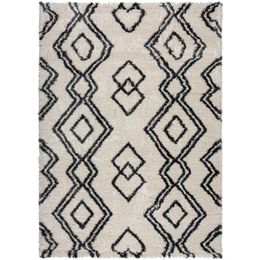 FLAIR RUGS Hochflor-Teppich &raquo;ATLAS&laquo; rechteckig 40 mm H&ouml;he Berber Teppich beige Kunstfaser