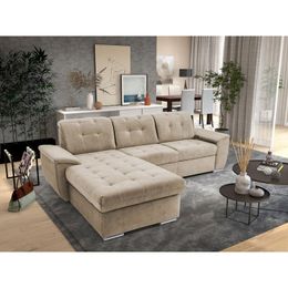 exxpo - sofa fashion Ecksofa &raquo;Derby Inkl. Kopfteilverstellung, wahlw. Bett & Bettkasten, L-Form&laquo; EXTRA an Komfort zum Relaxen, Entspannen und 