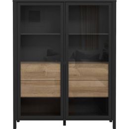 FORTE Highboard &raquo;High Rock&laquo; Breite ca. 121 cm schwarz Dekorfolie, FSC -zertifizierter Holzwerkstoff