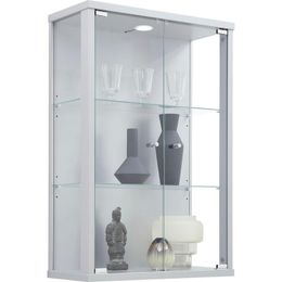 Fif M&ouml;bel fif m&ouml;bel Vitrine &raquo;OPTIMA&laquo; H&auml;ngevitrine/Glasvitrine 2x Glast&uuml;r,perfekt f&uuml;r Sammler,Sammlervitrine Holzwerkstoff, Sicherheitsglas ESG