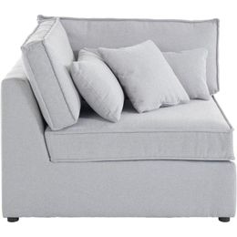 OTTO home Sofa-Eckelement &raquo;Florid&laquo; Teil eines Modulsofas, fester Sitzkomfort, auch in Cord grau Baumwollmix (60% Baumwolle/40% Leinen);Struktur fein (