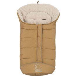 Heitmann Felle Fu&szlig;sack &raquo;Eisb&auml;rchen - Winterfu&szlig;sack Copy Fleece&laquo; mit Fleecefutter, Mumienform m&ouml;glich, f&uuml;r Kinderwagen, waschbar beige Fu&szlig;sack