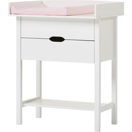 Hoppekids Wickelkommode &raquo;ISABELLA&laquo; Auflage abnehmbar, wahlweise mit Wickelauflage 79 cm rosa Holz teilmassiv