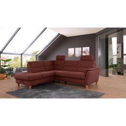 Home Affaire Ecksofa &raquo;Palmera L-Form, B: 236 cm&laquo; optional Bettfunktion & Bettkasten, Federkern rosa 100% Polyester;Struktur (100% Polyester);Luxus-