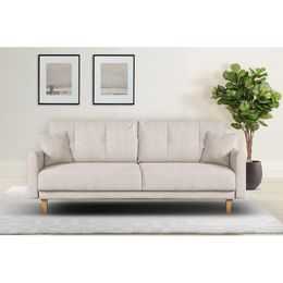 Home Affaire 2-Sitzer &raquo;TRIPLO mit Wellenunterfederung, Ma&szlig;e B/T/H: 165/100/89 cm&laquo; Sofa mit Steppung im R&uuml;ckenbereich, incl. R&uuml;ckenkissen und 