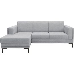 LOOKS by Wolfgang Joop Ecksofa &raquo;LOOKS VII L-Form&laquo; klare Linien, edles Design silber 100% Polyester