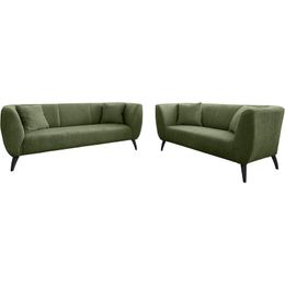 Home Affaire Polstergarnitur &raquo;Colori&laquo; Set, 3-Sitzer und 2-Sitzer, 2 Stk. tlg. auch als Loveseat erh&auml;ltlich gr&uuml;n 100% Polyester