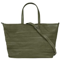 Samantha Look Damen Shopper echt Leder, Made in Italy gr&uuml;n