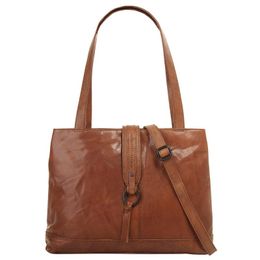SPIKES & SPARROW Spikes & Sparrow Damen Shopper echt Leder braun