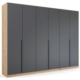 Rauch Dreht&uuml;renschrank &raquo;Dark&Wood by Quadra Spin&laquo; im Industrial Style mit Metallgriffstangen braun Holzwerkstoff