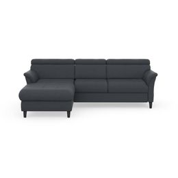 Sit & More sit&more Ecksofa &raquo;Marano L-Form&laquo; inklusive Kopfteilverstellung, wahlweise mit Bettfunktion, Bettkasten grau 98% Polyester, 2% Polyamid